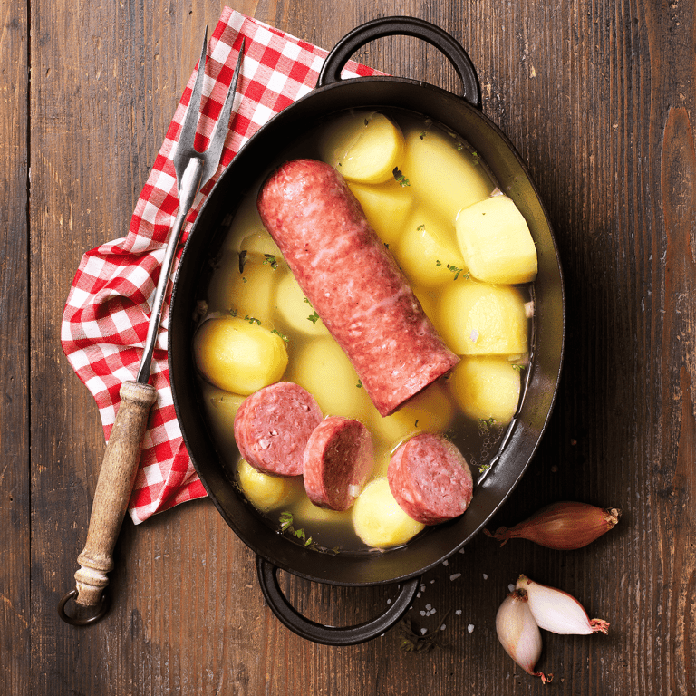 Recette et cuisson du saucisson à cuire : spécialité lyonnaise | Chez André